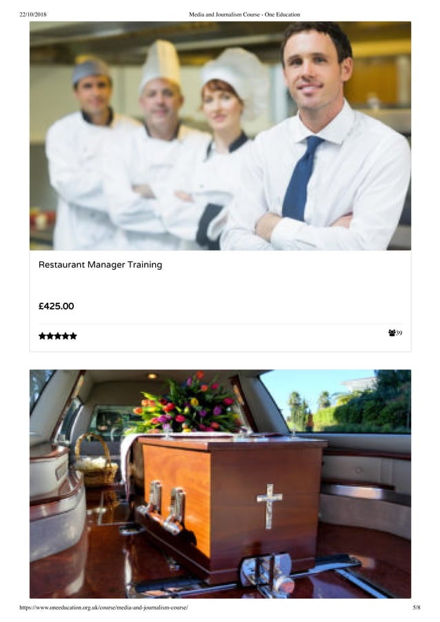 Media and Journalism Course - One Education | PDF