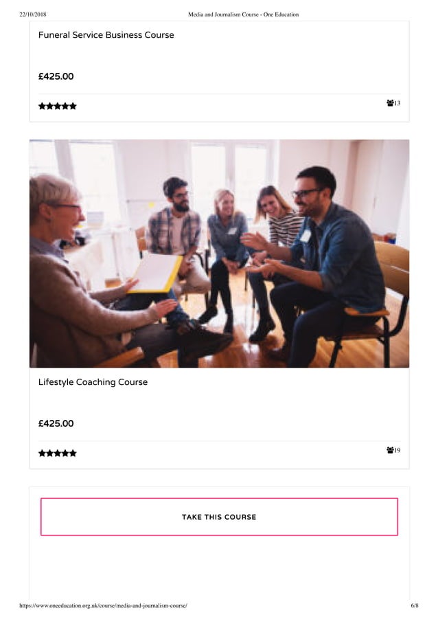 Media and Journalism Course - One Education | PDF