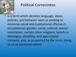 Media and political correctness | PPT
