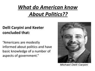 Media and political knowledge | PPTX