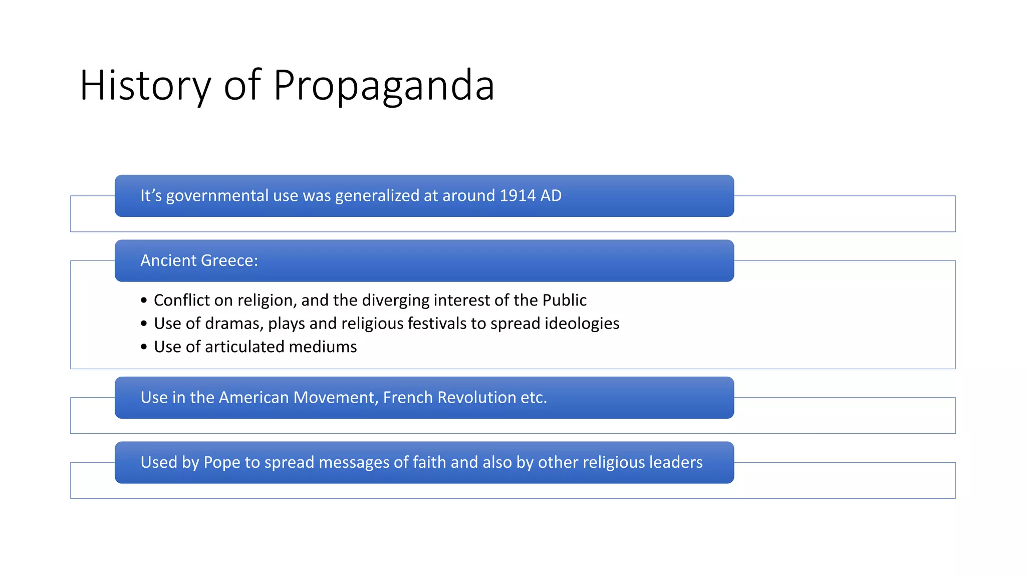 Media and propaganda | PPTX | History | Genres