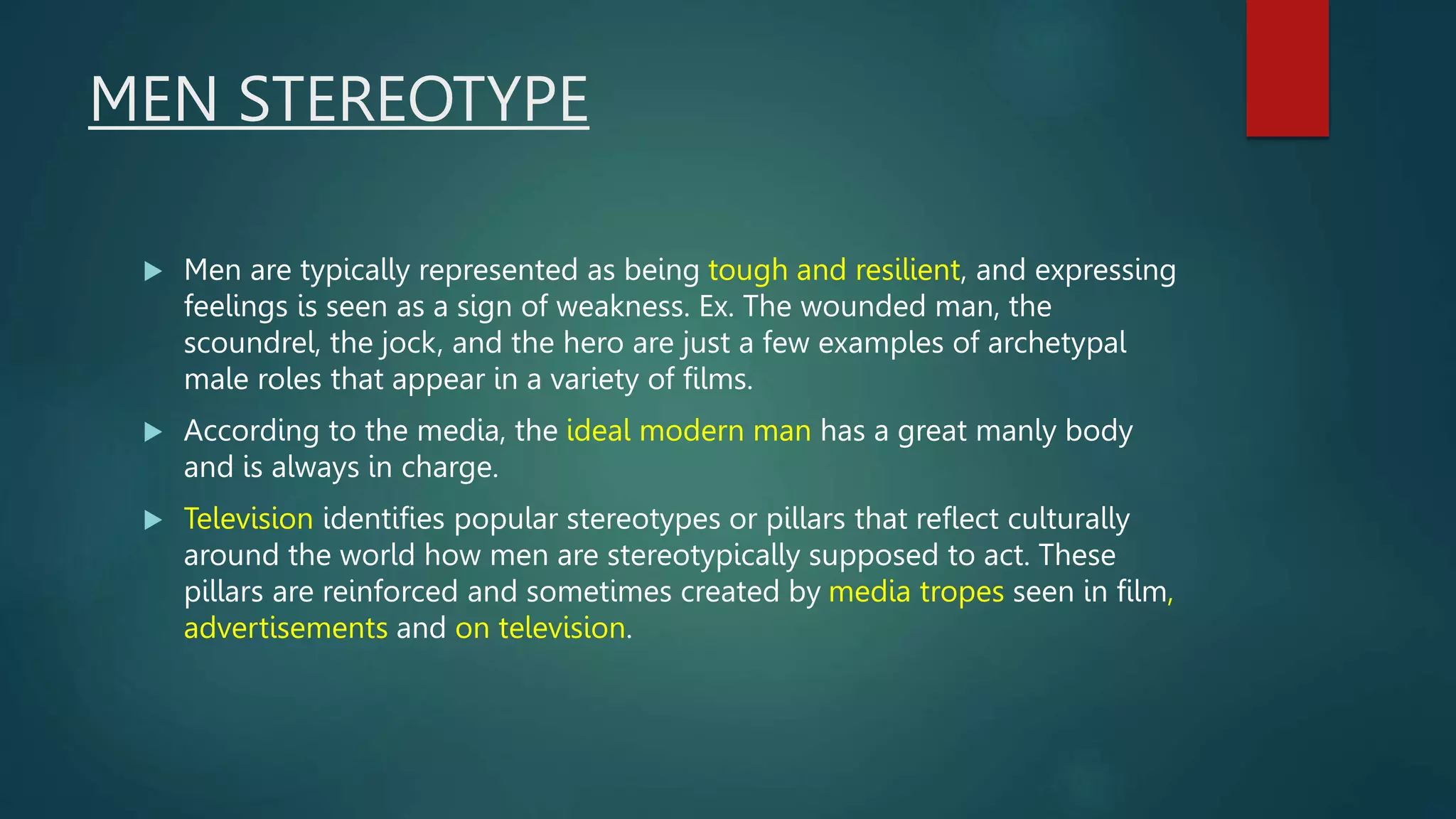 MEDIA AND STEREOTYPE.pptx | Debated Sensitive Social Issues | Sensitive ...