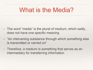The Impact Of Media In The Society | PPTX | Political Issues & policy ...