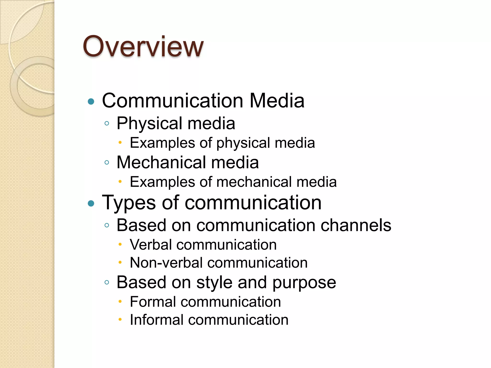 Media and types of communication | PPTX | Email | Internet