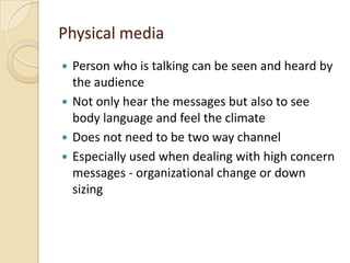 Media and types of communication | PPTX