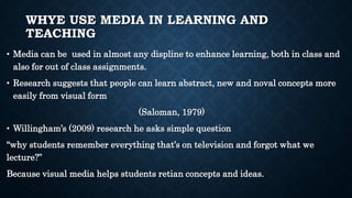 Media & its Types & Uses | PPTX