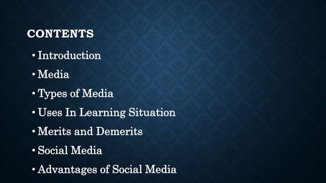 Media & its Types & Uses | PPTX