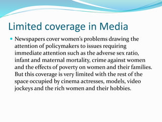 media and woman | PPTX