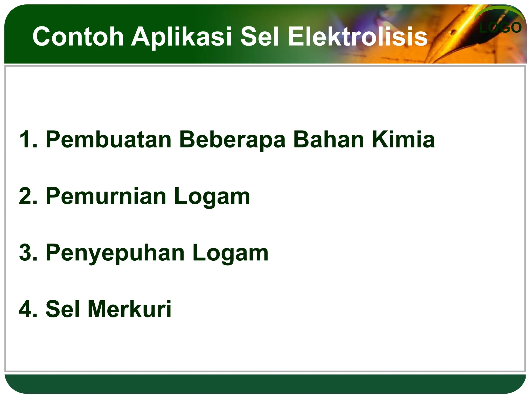 Media Aplikasi Sel Elektrolisis berisis konsep sel elektrolisis | PPTX