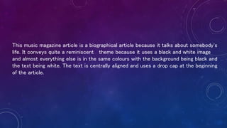 Media article analysis | PPTX | Desktop Publishing | Computer Software ...
