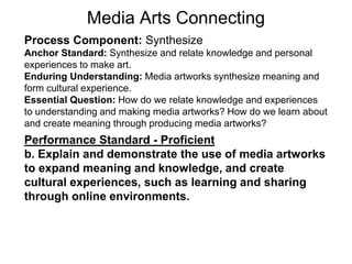 Media arts standards & education intro | PPTX