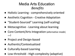 Media arts standards & education intro | PPTX