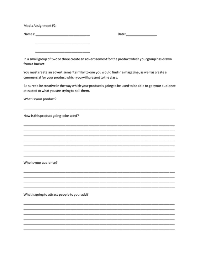 Media assignment #2 | DOCX | Skin Care | Beauty