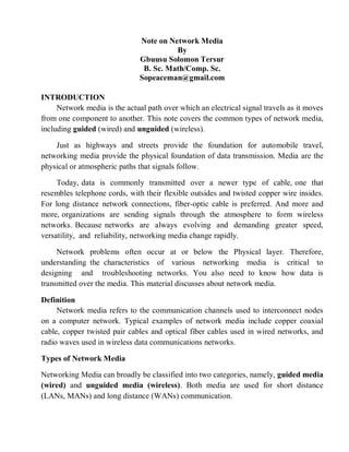 Media assignment gbuusu solomon | PDF