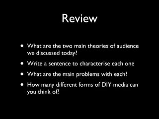 Media audience review | PPT