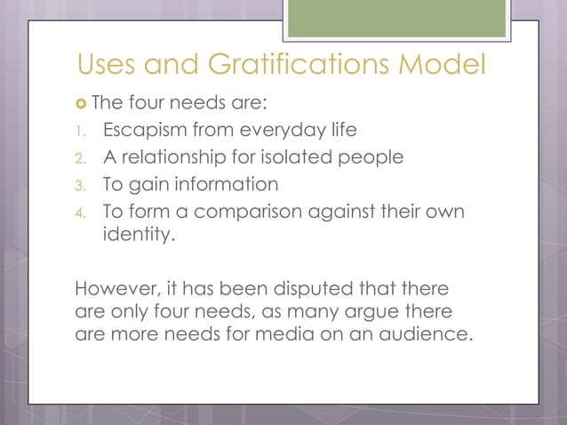 Media audience theories | PPT