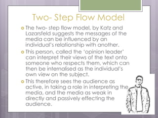 Media audience theories | PPTX