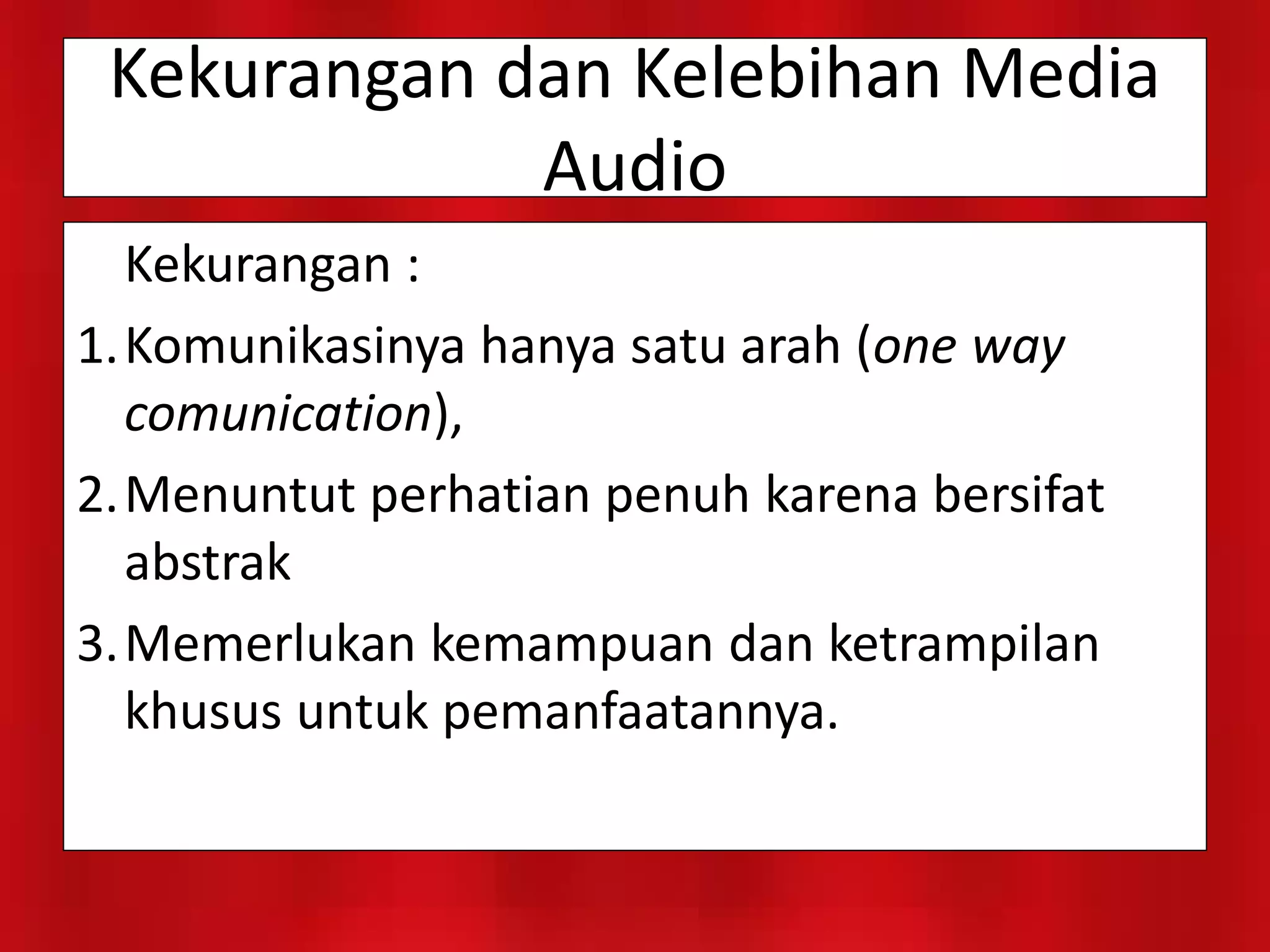 Media audio dan media visual | PDF
