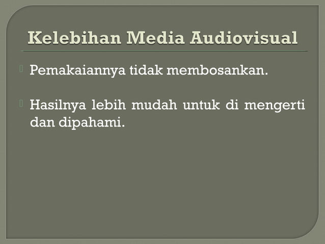 Media audio visual | PPT