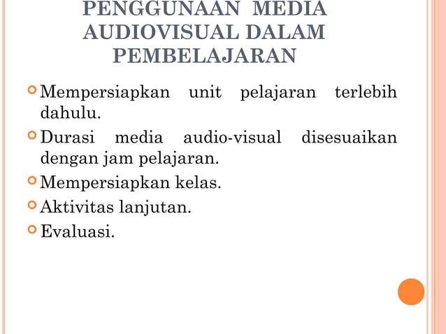 Media audio visual | PPT