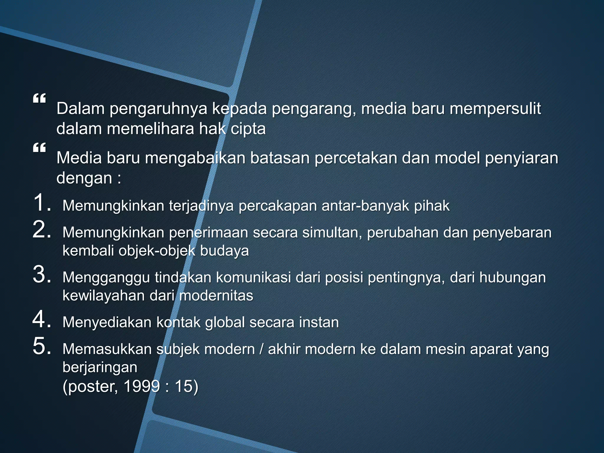 Media baru – teori baru | PPTX