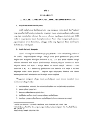 Media berbasis komputer | PDF