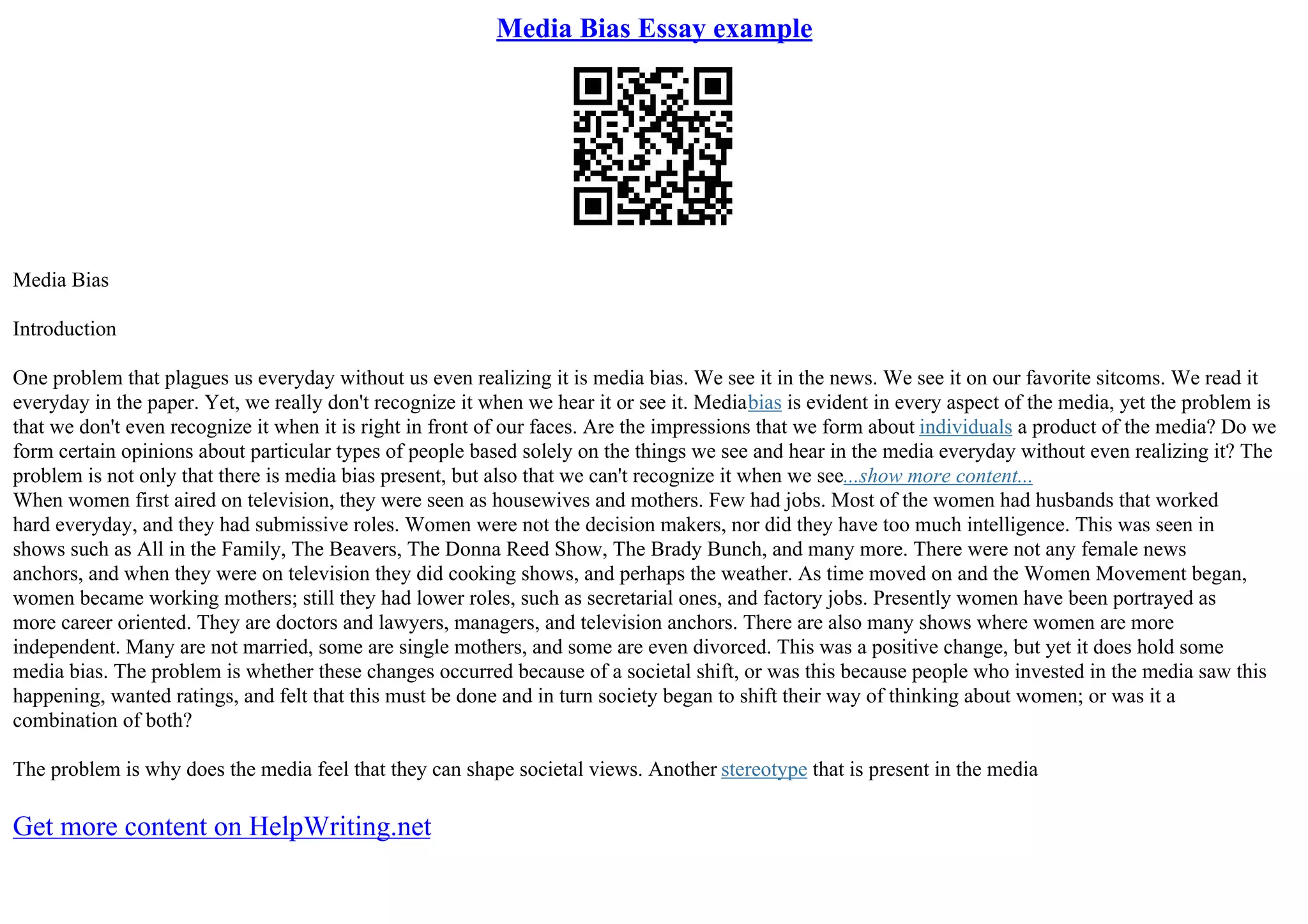 Media Bias | PDF