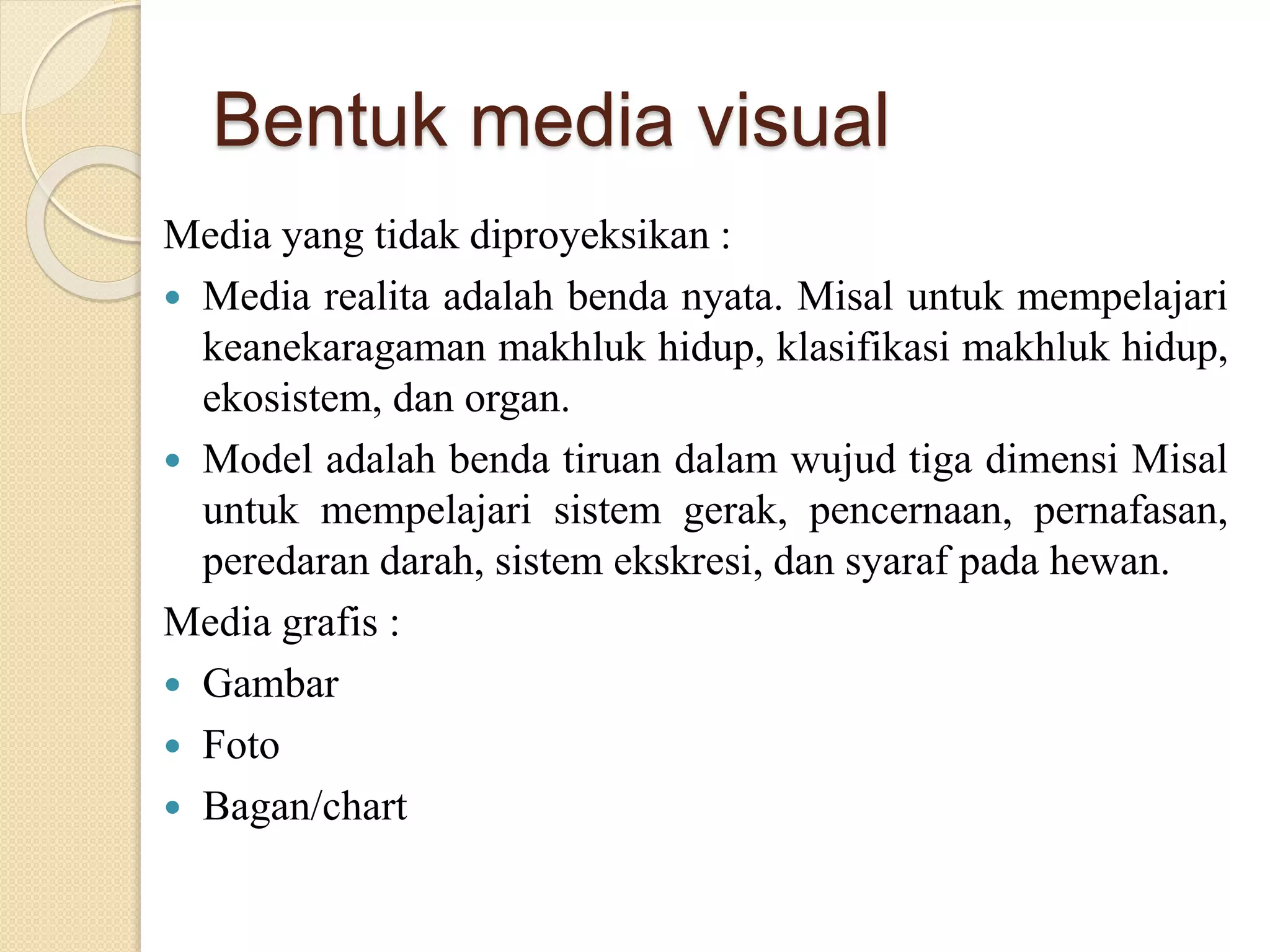 Media Visual (matakuliah media BK) | PPTX