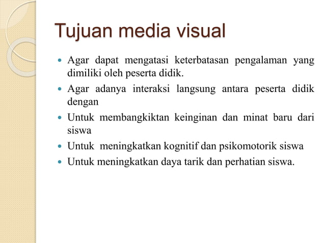 Media Visual (matakuliah media BK) | PPTX