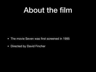 Media blog post thriller genre seven | PDF