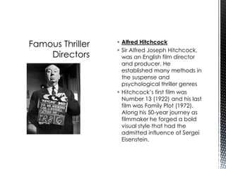 Thriller Genres | PPTX