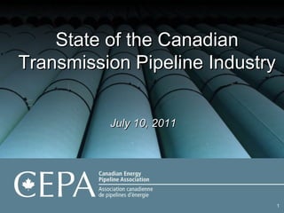 CEPA - State of the Pipeline Industry | PPT
