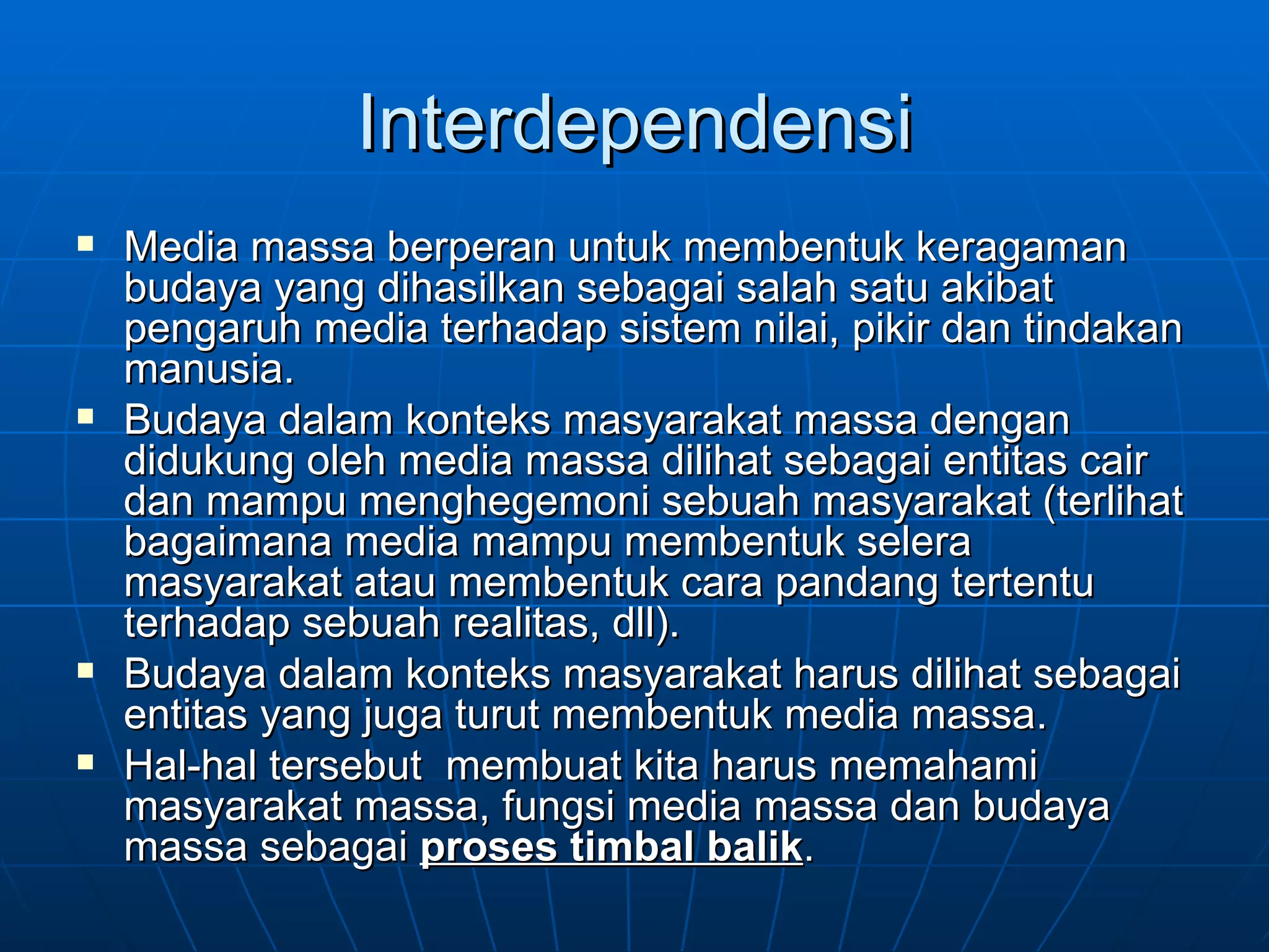 media dan budaya populer | PPT