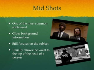 Media camera angles presentation | PPTX
