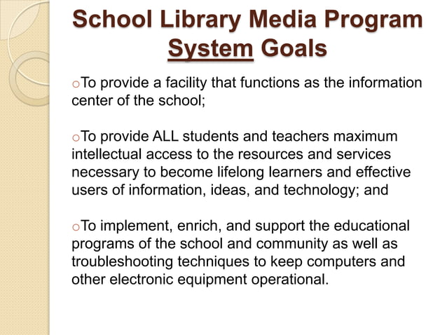 Media Center Facility Plan | PPTX