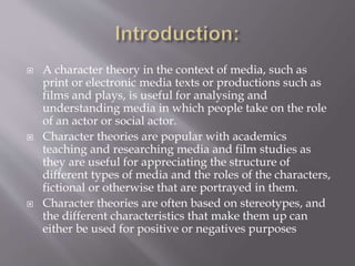 Character Theory | PPT
