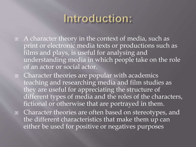 Character Theory | PPT