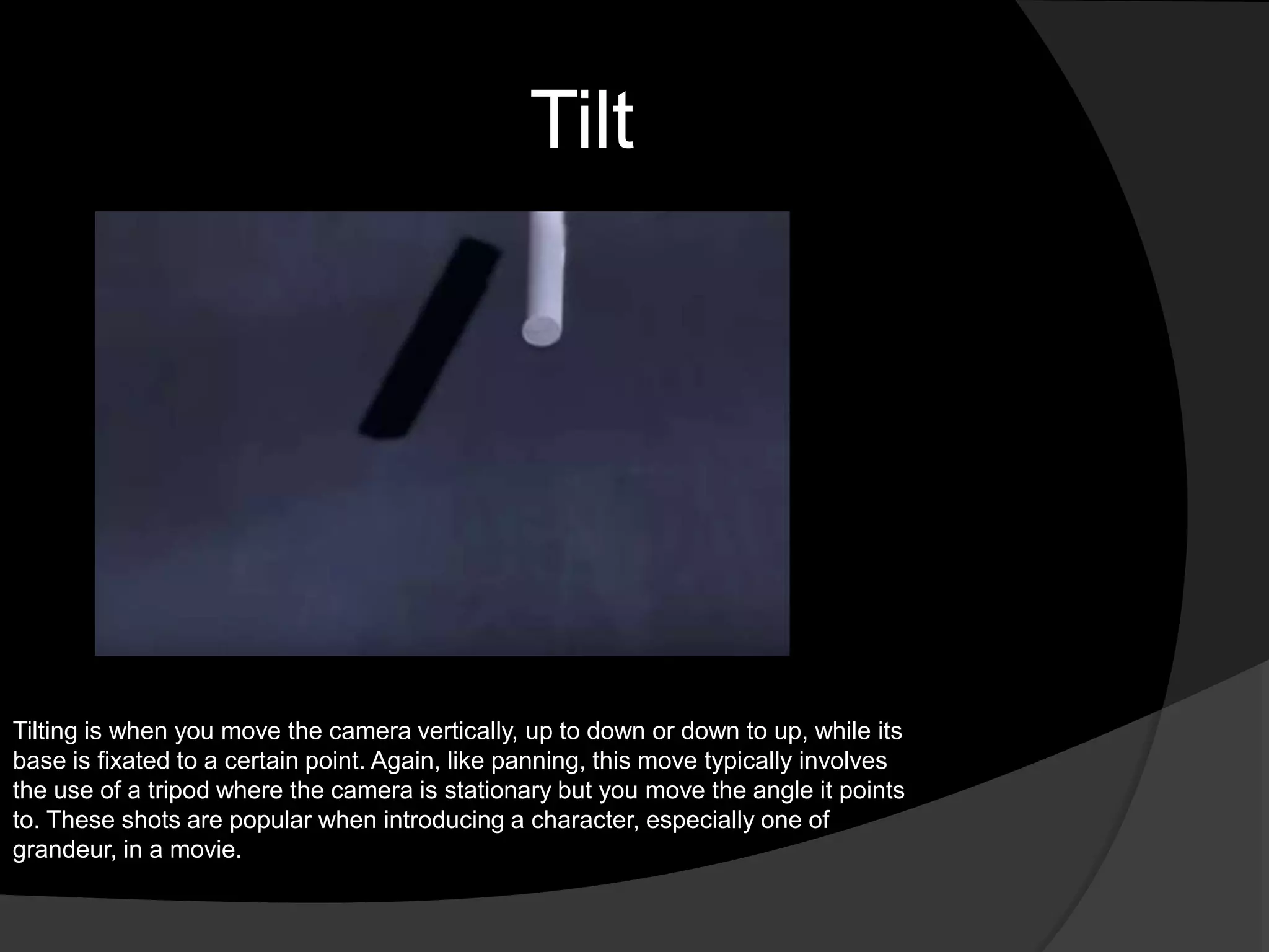 Camera Angles & Camera Movements | PPTX