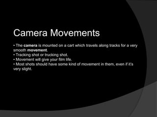 Camera Angles & Camera Movements | PPTX