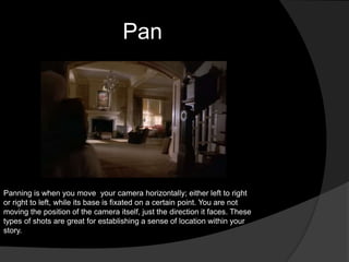 Camera Angles & Camera Movements | PPTX