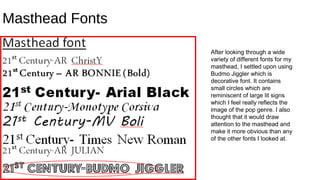 Media colour scheme and fonts | PPT