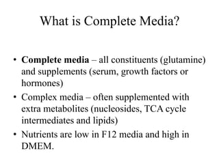 Media components, Preparation and Sterilization.ppt