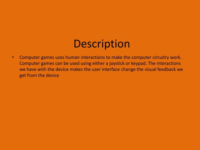 Media computer games | PPT