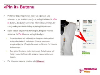 MediaCom View - 2011'in Sosyal Medya Yildizi Pinterest | PPT