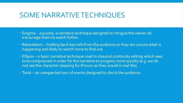 Media concepts narrative theory