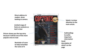 Media contents page analysis | PPT
