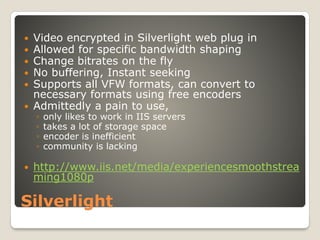 Media Content Delivery Systems | PPTX | Video Software | Computer Software and Applications