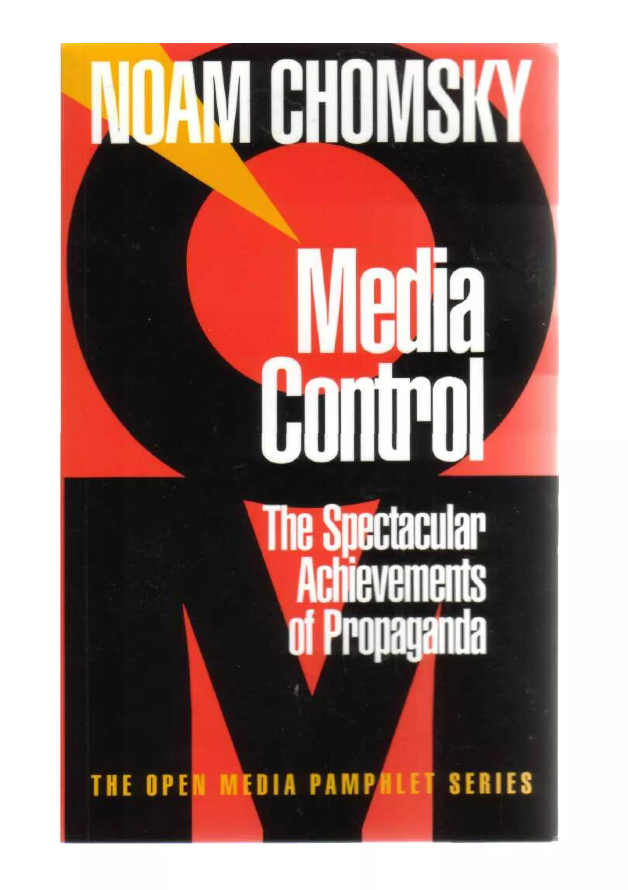 MEDIA CONTROL - Noam Chomsky | PDF