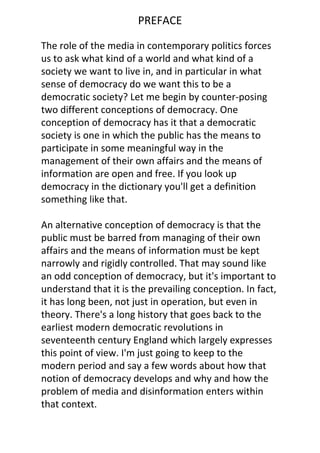 MEDIA CONTROL - Noam Chomsky | PDF