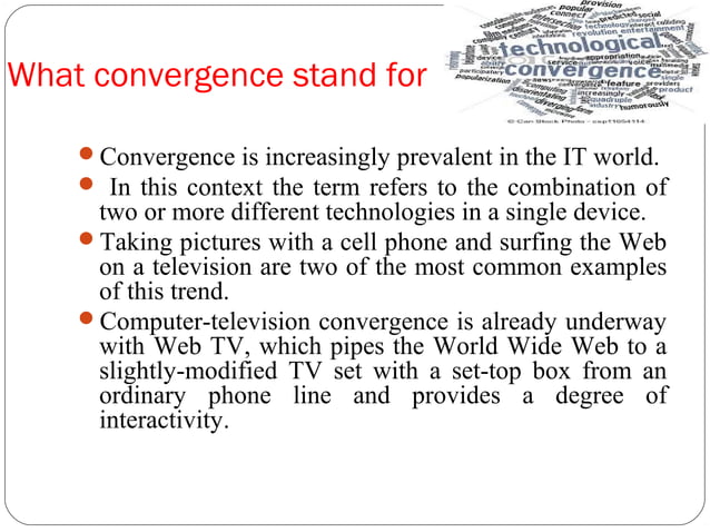 Media convergence | PPT